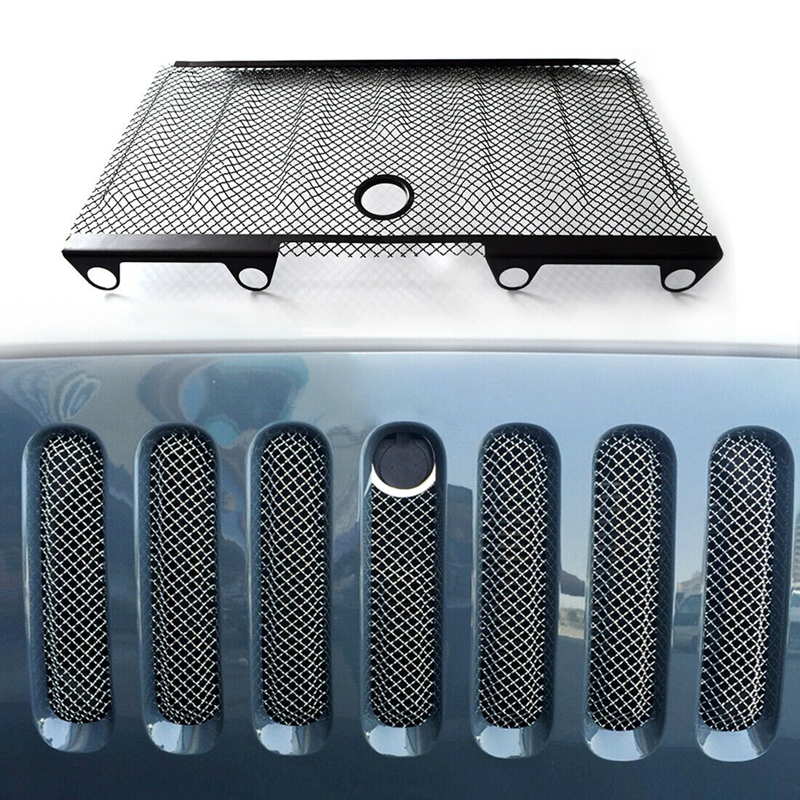 3D Insect Grille With Hole ABS For Jeep Wrangler JK 2007~2018